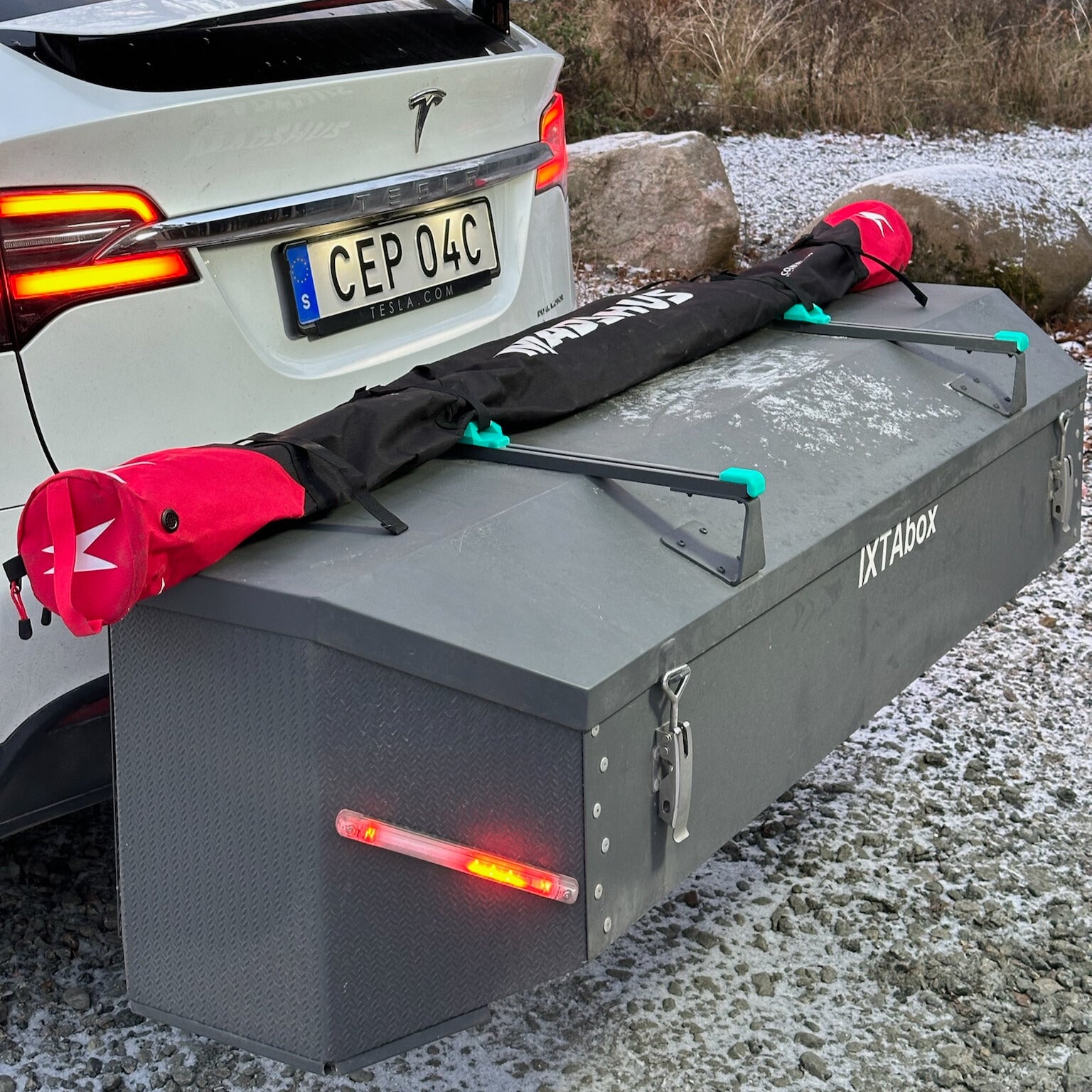 Rail Fixation kit - 4pcs IXTAbox Fixation Bracket + 2 Straps